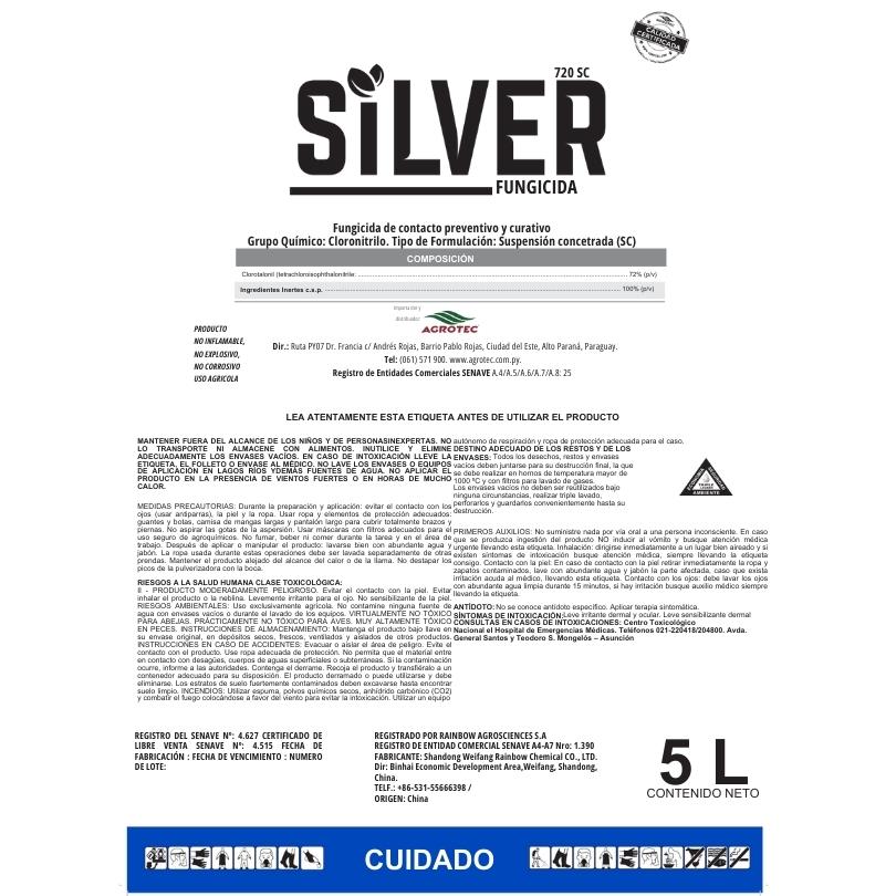 Fungicida Silver 720 SC › Agrotec