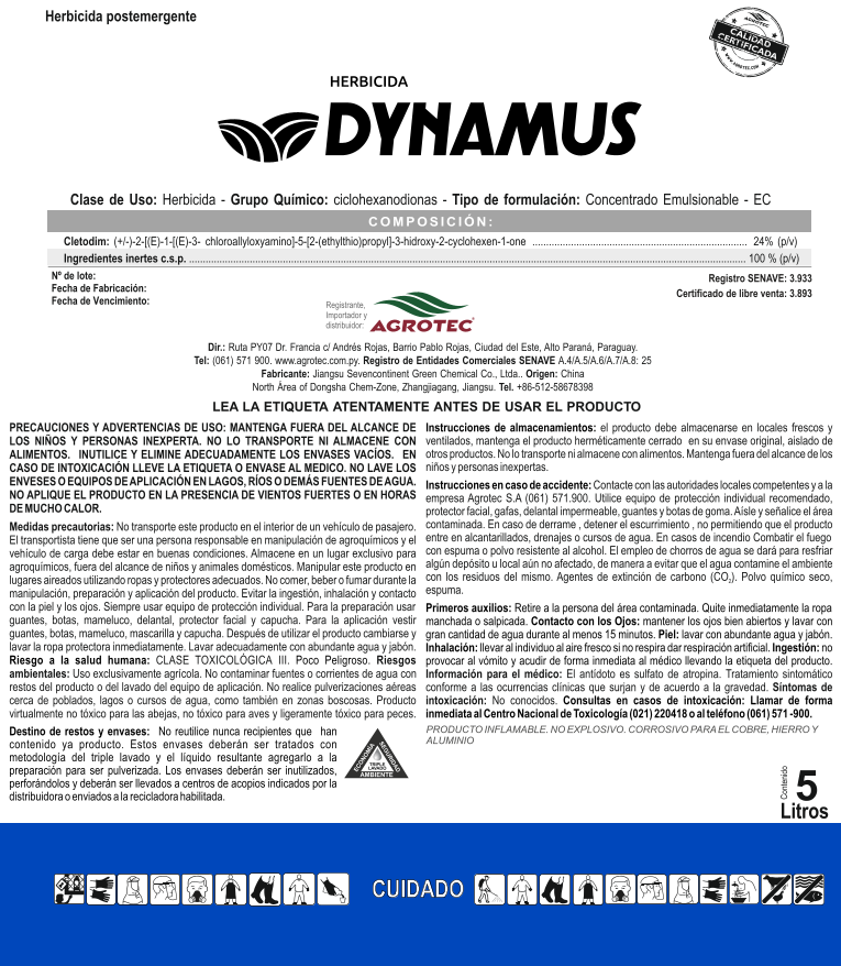 Herbicida Dynamus › Agrotec